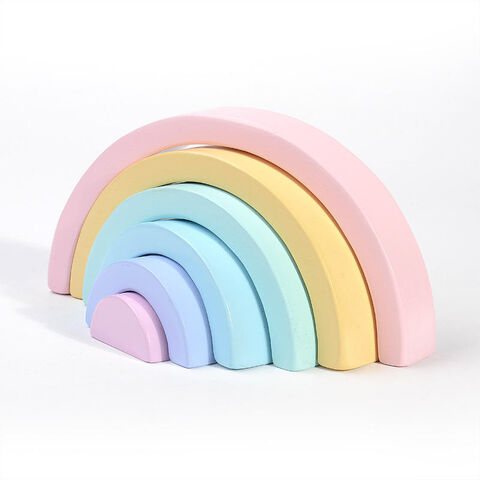 Bulk Buy China Wholesale 10-layer 12 Pcs Building Block Sets Rainbow ...
