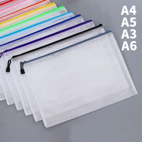 Buy Wholesale China Custom Waterproof Plastic Document Bag Mesh Zipper ...