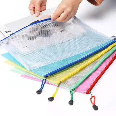 Buy Wholesale China A4 Color File Bag Transparent Waterproof Office ...