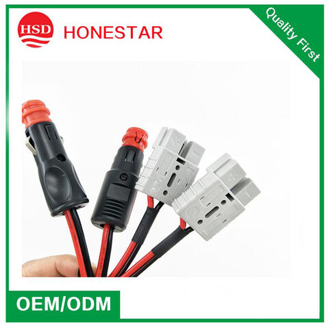 12v 24v Car Power Cigarette Lighter Connection Cable To Anderson Socket ...