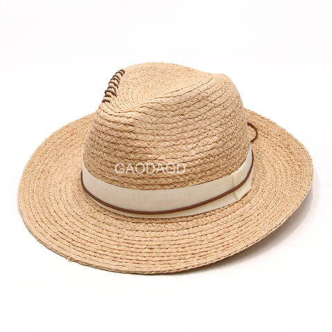 Buy Wholesale China High Back Fashion Panama Hat Raffia Straw Braid ...