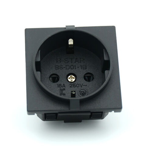 High Current 16a 250v Tuv Approved German Standard Snap-in Socket For ...