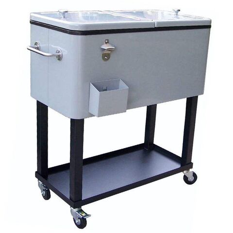 Beverage Metal Cooler Cart,metal Ice Cooler Box For Beer - China ...