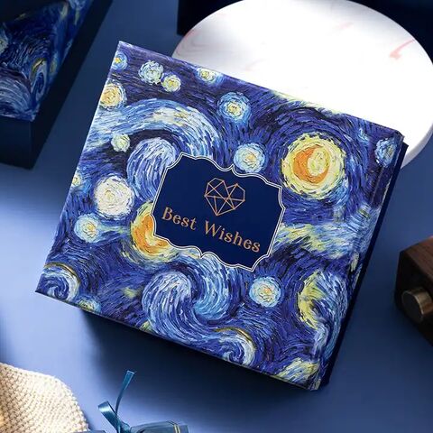 Buy Wholesale China Blue Color Gift Paper Set Box With Words Best ...