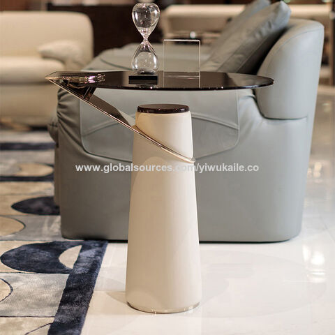 Buy Wholesale China Modern Simple Tempered Glass Corner A Few Leather ...