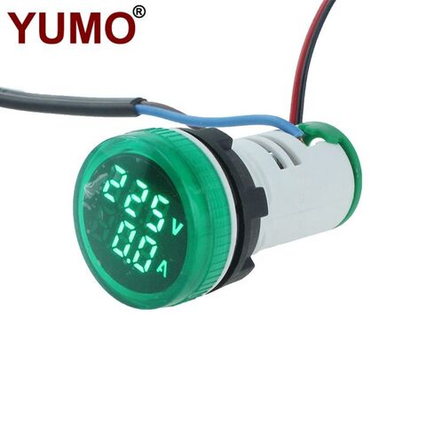 Ad101-22vm 22mm Mini Indicator Led Light Lamp Digital Voltmeter ...