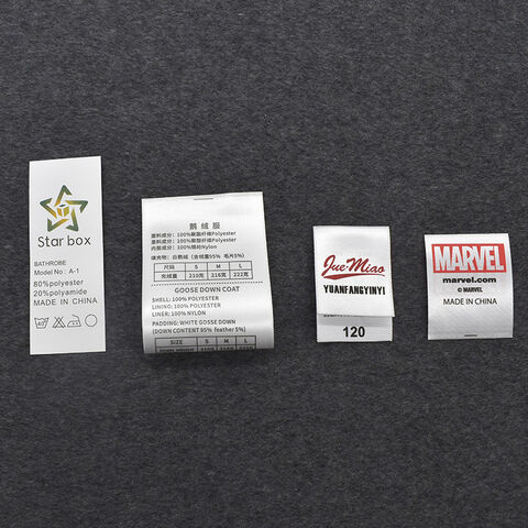 Factory Direct High Quality China Wholesale Custom Clothing Tags Fabric ...