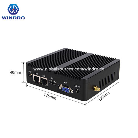 135*125*40mm 2 Com Mini Pc 2 Lan Port Celeron N2830 J1800 J1900 ...