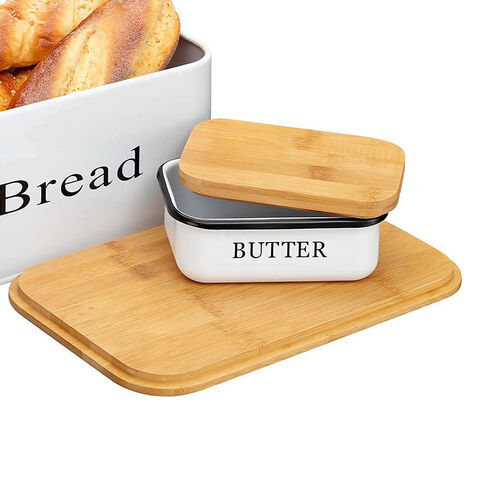 Bread Box And Butter Dish 2 Piece Set Butter Box - Explore China ...