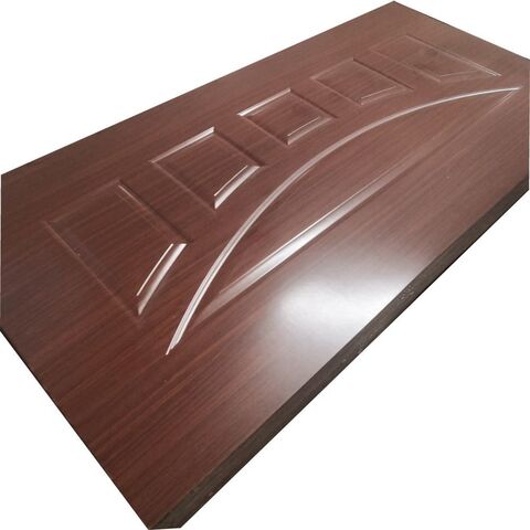 2.7mm 4.2mm Natural Wood Veneer Molded Indoor Hdf Door Skin Melamine ...