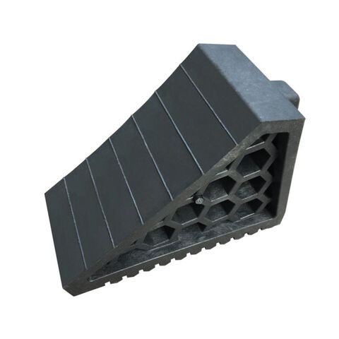 Heavy Duty Black Safety Car Rubber Stop Blocks For Truck Wheel Chock ...