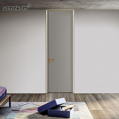 Mdf Panel Metal Frame Composite Swing Doors For Home House Interior ...