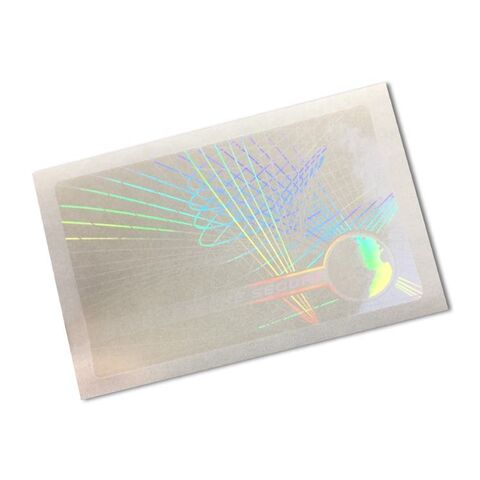 High Brightness Id Card Transparent Hologram Overlay / Secure ...
