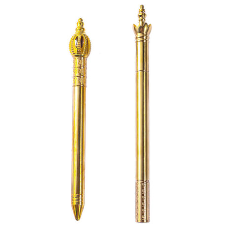 Shuli 1.0mm Buddhism Custom Engraved Ball Pen Classic Gold Trim ...