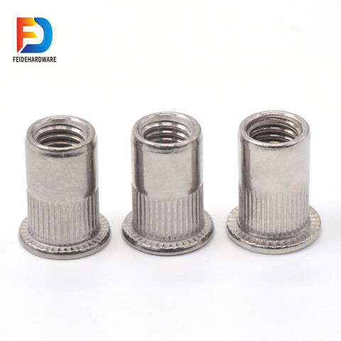 High Quality China Blind Rivet Nut M3 M6 M12 Flat Head Stainless Steel ...