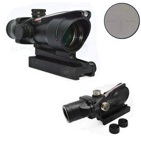 Scope Acog 4x32 Real Fiber Optics Red Green Illuminated Chevron Glass ...