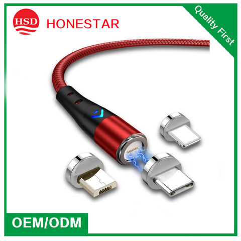 Buy Wholesale China Rotating Magnetic Data Cable 3a5a Fast Charge Data ...