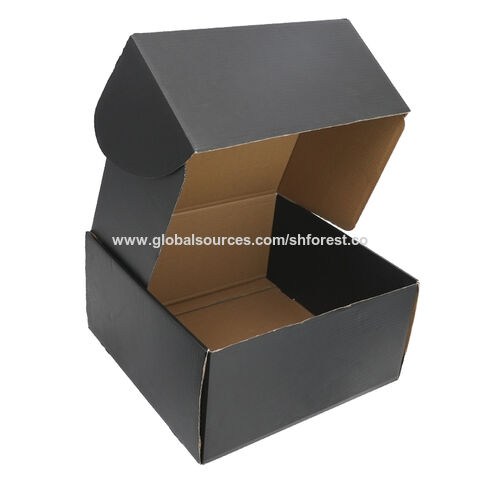 Buy Wholesale China Custom Size With Your Logo Black Color Corrugated ...