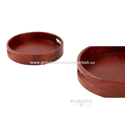 Round Wooden Serving Trays For Every Occasion , Serving Ware Of The ...
