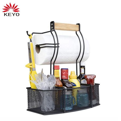 Buy Wholesale China Grill Utensil Steel Caddy Condiment Caddy Bbq ...