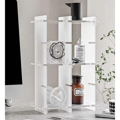 Multi-functional Transparent Acrylic Storage Rack Desktop Organizing ...