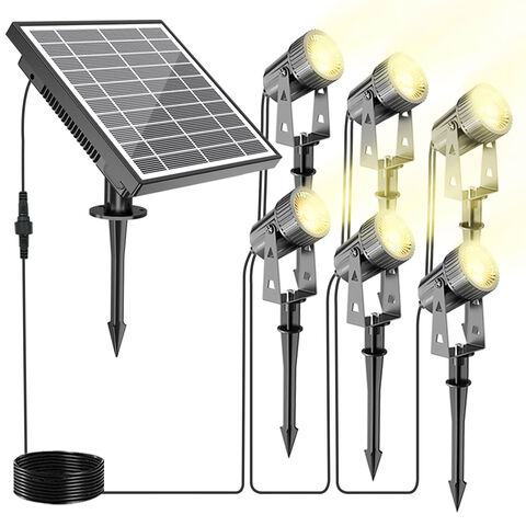 Buy Wholesale China 6-pack Led Solar Panel Spotlight Ground Inserted ...