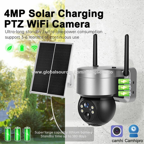 Buy Wholesale China 4mp Solar Charging Ptz Wifi Ip Camera For Home ...