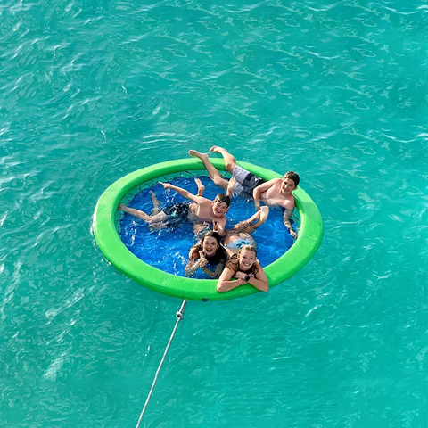 Buy Wholesale China Round Inflatable Raft Floating Pad Dock Platform ...