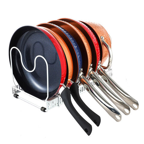 2021 Multifunctional Telescopic Kitchen Shelf Wrought Iron Pot Cover ...