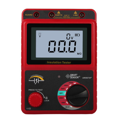 Smart Sensor Ar907+ Good Quality 1000v Digital Insulation Resistance ...