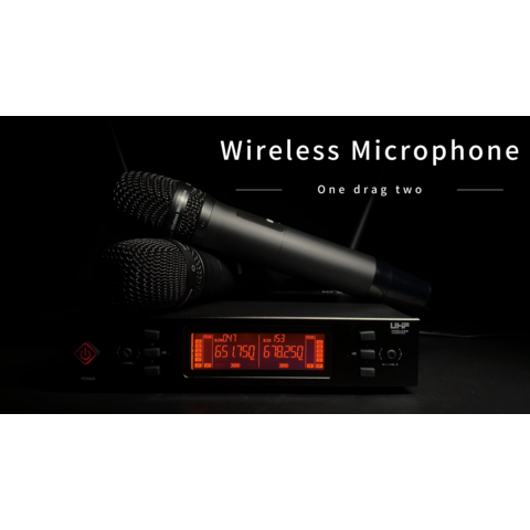 Buy Wholesale China Professional Dual Channel Mic Uhf Dynamic Handheld ...