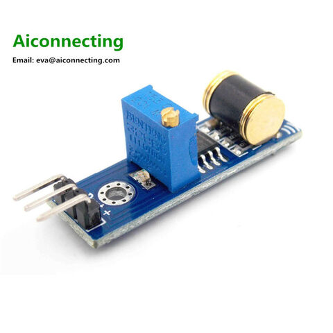 Sensitivity Adjustable Analog Output 3 Pin Shock Switch 801s Vibration Detection Sensor Module ...