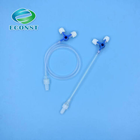 Buy Wholesale China Three-way Stopcock Valve With Extension Tube Luer Lock Extension Set With 3 ...