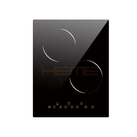 Custom Cooking Appliances 2 Burner Black Ceramic Glass Touch Control ...
