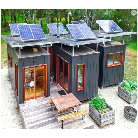Customized Style Easy Installation Container House With Solar Panel ...