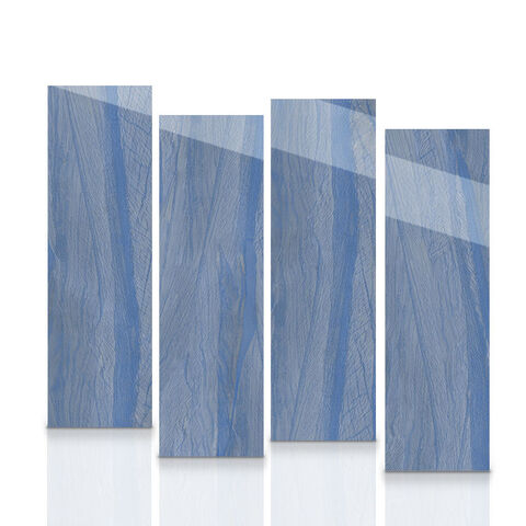 800x2600mm Blue Matte Luxury Continuous Pattern Big Slab Tiles Whole ...