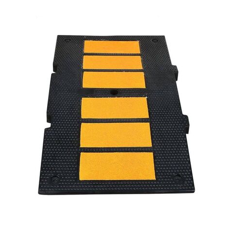 Hongqiao Reflective Rubber Garage Hump Speed Bump 900x500x50mm Breaker ...