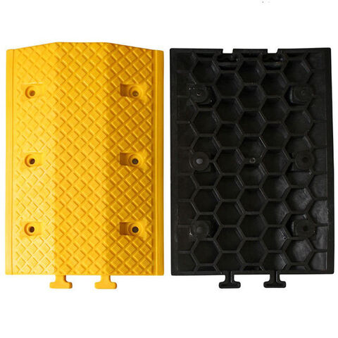 Durable Nylon Plastic Car Speed Limiter Speed Hump 50x35 Cm, Reflective ...