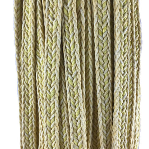 Manufacturer Colorful 8mm Flat Braided Cotton Rope, Cotton Rope, Soft ...
