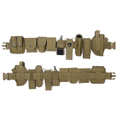 600d Cordura Nylon Combat Tactical Belt Molle System Belt Padded Mesh ...