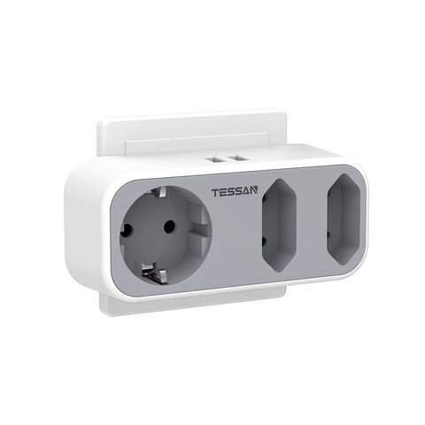 Buy Wholesale China Tessan 5-in-1 Multi Socket With 2 Usb Ports, 3-way ...