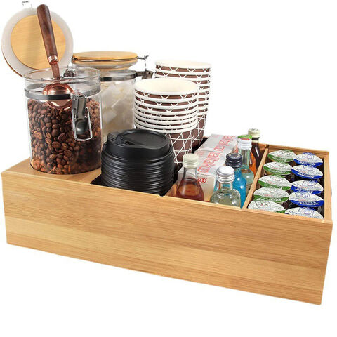 Buy Wholesale China Bamboo Storage Box Vintage Counter Coffee Pods ...
