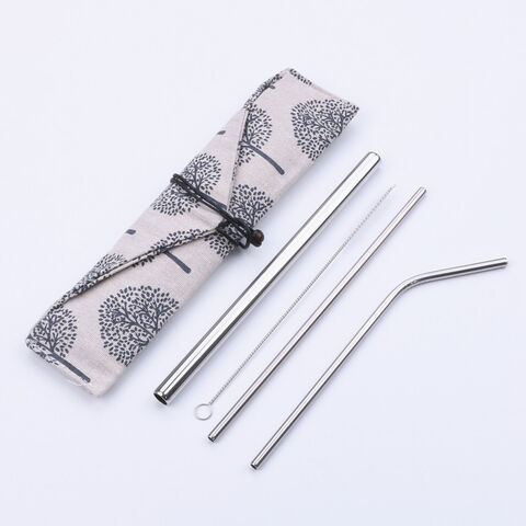 Wholesale Reusable Stainless Steel Drinking Straw With Customized Logo ...