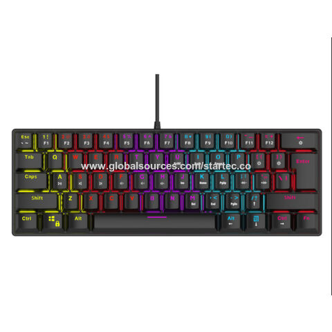Buy Wholesale China 61 Keys Rainbow Light Mini Size Mechanical Keyboard ...