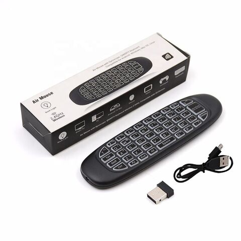 Buy Wholesale China C120 Voice Rgb Backlit Air Mouse Universal 7 Colors ...