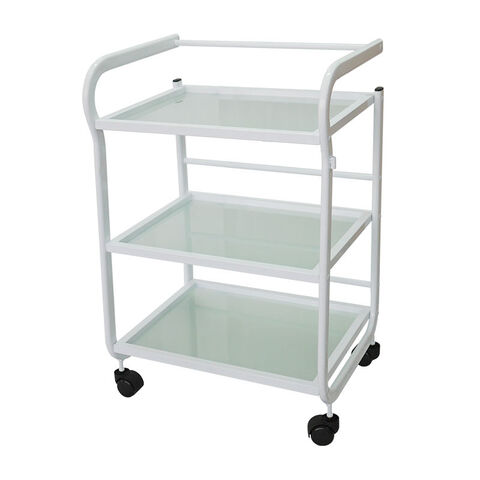 Buy China Wholesale Rolling Beauty Salon Trolley Glass 3 Layers Cart ...
