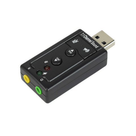 3d Usb 7.1 Sound Card Pc Laptop To Mic Speaker Headphone 7.1 Channel ...