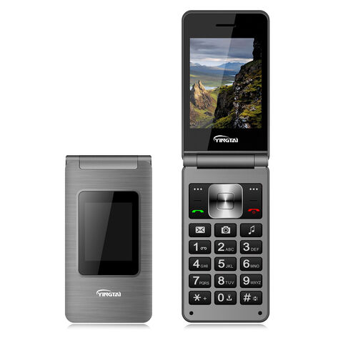 Oem Customized Dual Sim Big Screen Keypad Mobile Phone 4g Flip Feature ...