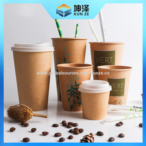 Buy Wholesale China Biodegradable Cups With Green Leaf Pattern ...