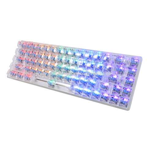 Buy Wholesale China 68keys Wired Transparent Mechanical Keyboard ...